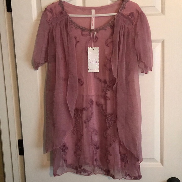 Pretty Angel | Tops | Pretty Angel Blouse Tunic Nwt | Poshmark